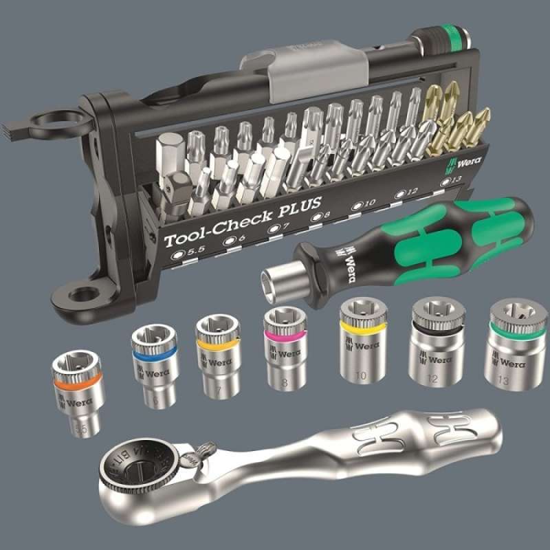 Promo Tool Kits Set Check Plus Rachet & Socket 05056490001 Wera Diskon ...