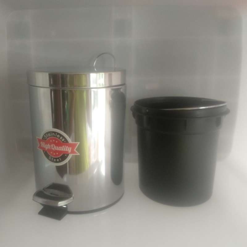 Promo Promo- Tempat Sampah Injak Stainless Dustbin Maspion 5 Liter 5lt Diskon 50% Di Seller ...