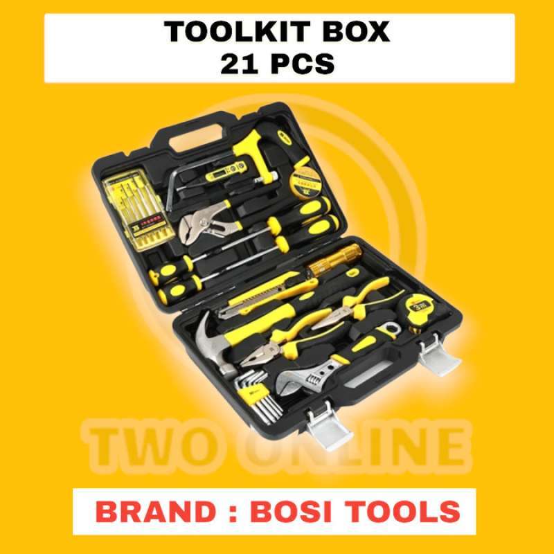Promo Toolset Toolkit Toolbox Tool Set Tool Kit Tool Box 21pcs Bosi Tools Diskon 23% Di Seller ...
