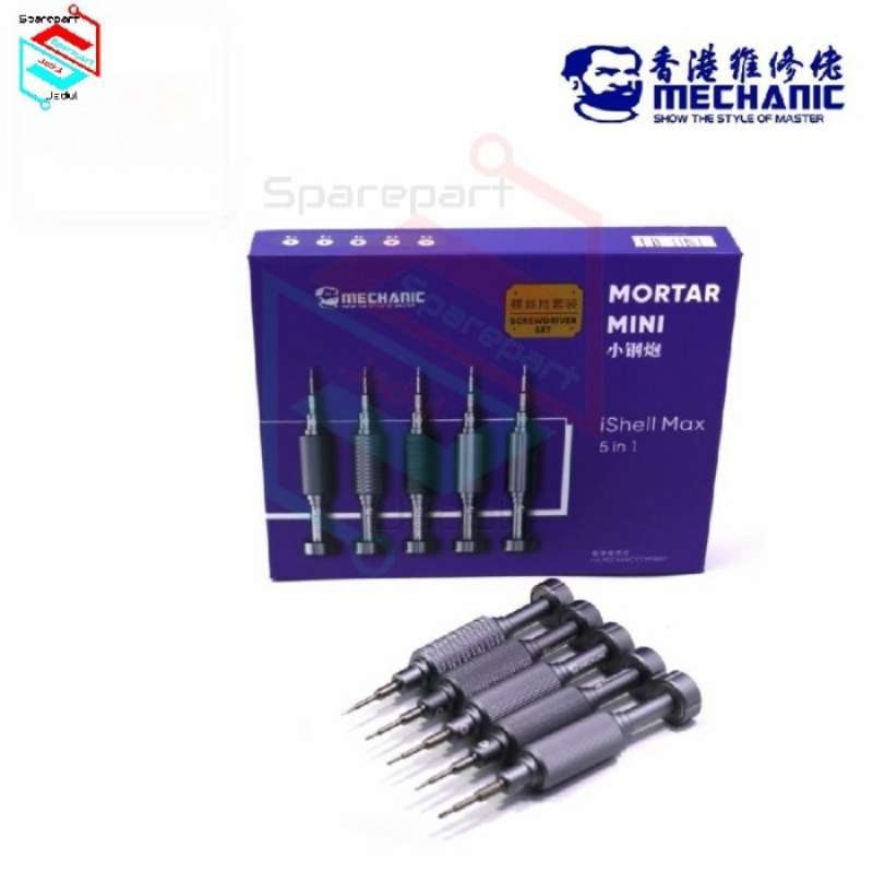 Promo Obeng Set Mechanic Ishell 5 In 1 Mortar Mini 78117 Screwdriver ...