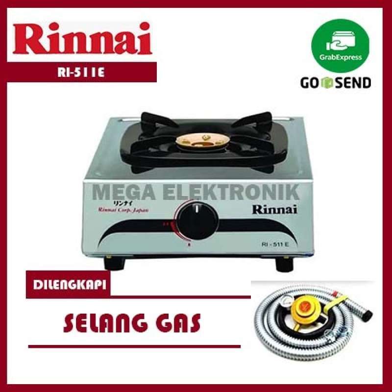 Promo Rinnai Ri-511e Kompor Gas 1 Tungku Dilengkapi Selang Gas Paket ...