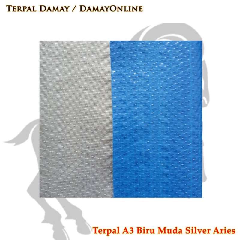 Promo Terpal Rol A3 Biru Muda Silver Recycle Aries ( Harga / Rol ...