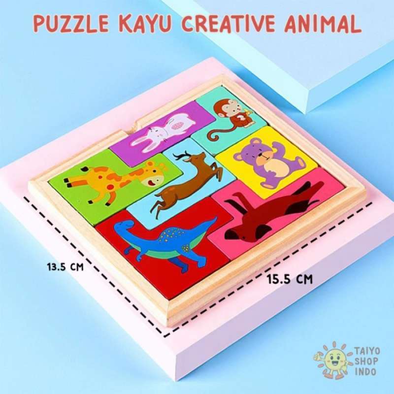 Promo Taiyo Mainan Game 3d Geometri Puzzle Plastik Block Blok Basic ...