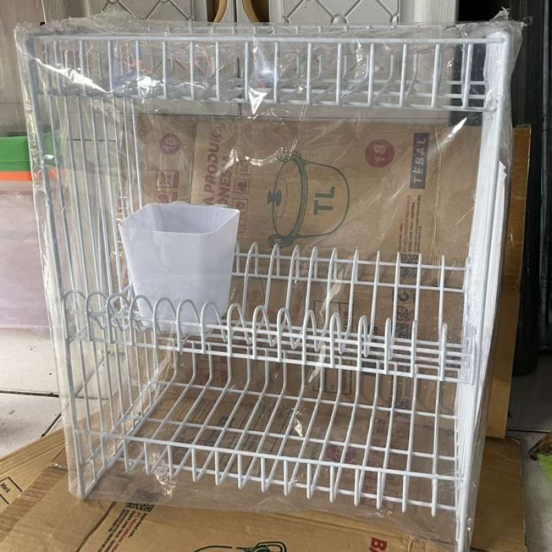 Promo Rak Susun 3 + Tempat Sendok Besi Tebal Anti Karat Modelline ...