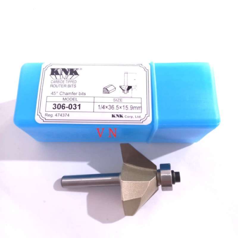 Promo Mata Router/fil 16 Mm ( 306-031 ) Chamfer Bits 45 Derajat Knk ...