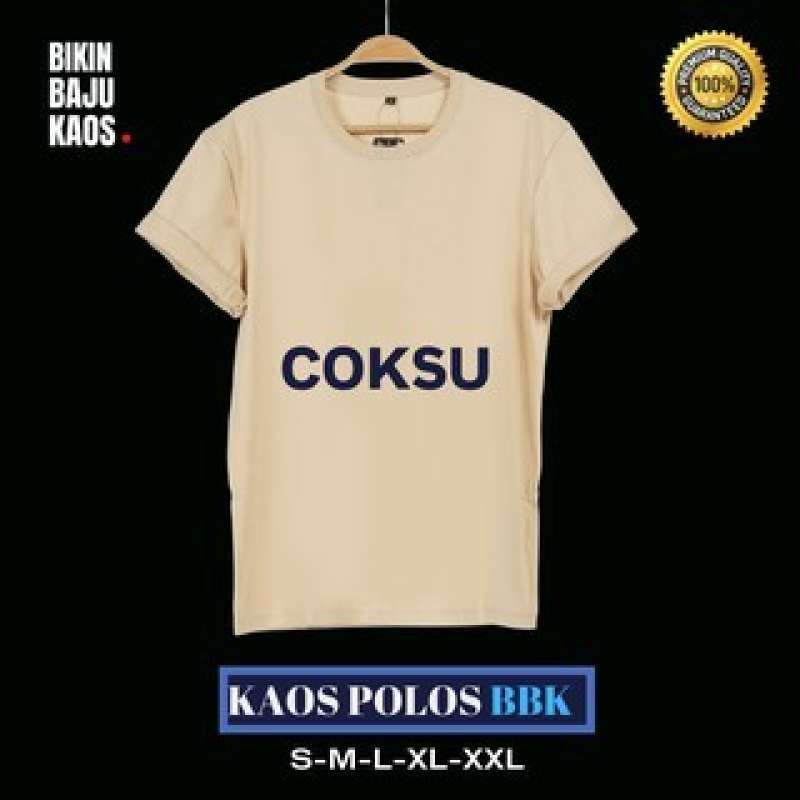 Jual Kaos Polos Cotton Combed 30s Coksu Premium Di Seller Wd_store ...