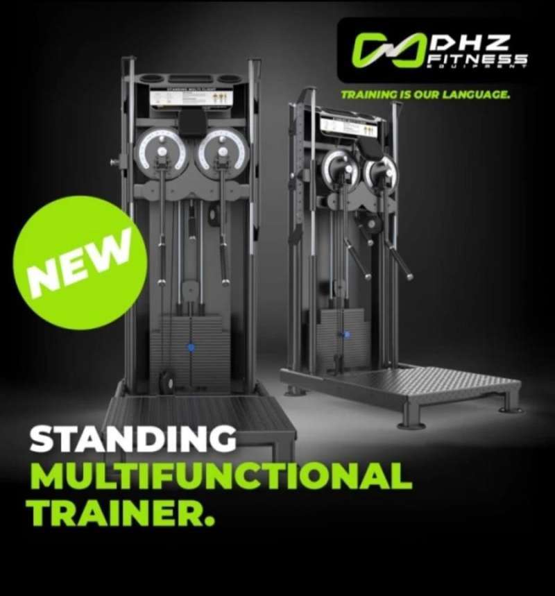 Promo Dhz U2046 Standing Multi Flight Lateral Raise Standing Shoulder Arm Rowing Commercial ...