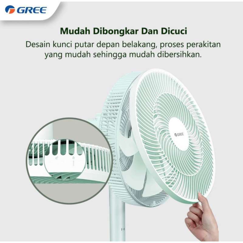 Jual Gree Stand Fan Gcf14ign Kipas Angin Berdiri Wind Green Fan Gcf ...