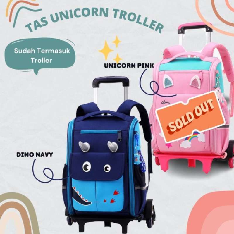 Jual Tas Ransel Trolley Anak Sd Karakter Tas Troli Anak Laki Laki ...