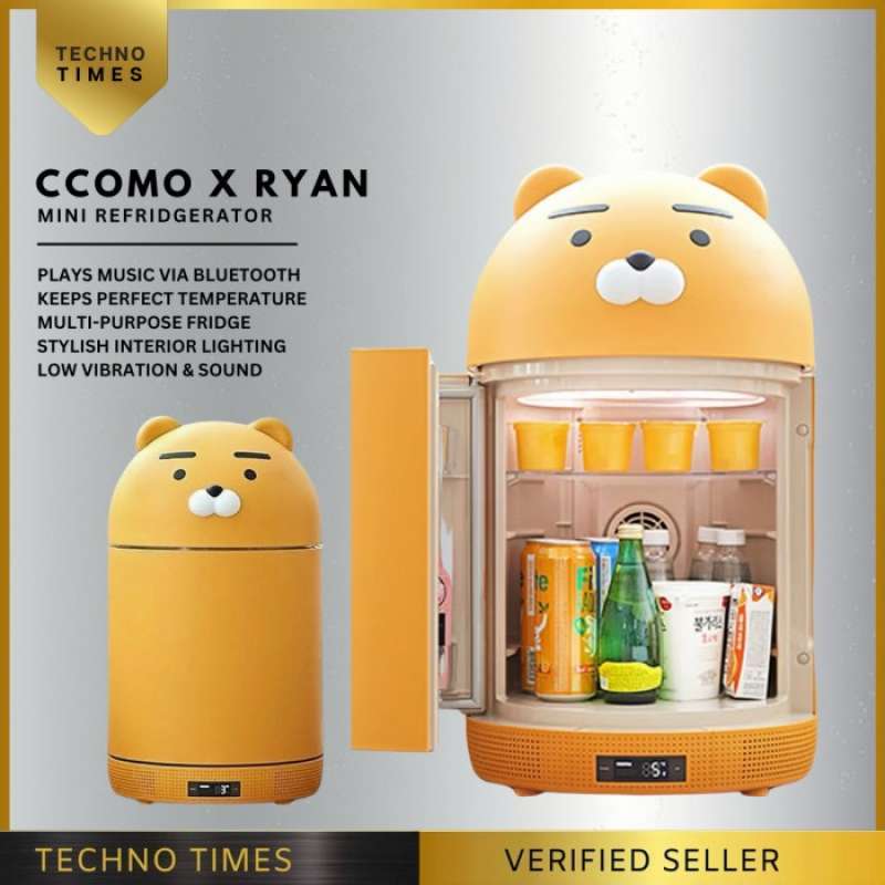 Jual Ccomo Line Friends Kakao Mini Refrigerator Kulkas Bluetooth - Ryan ...
