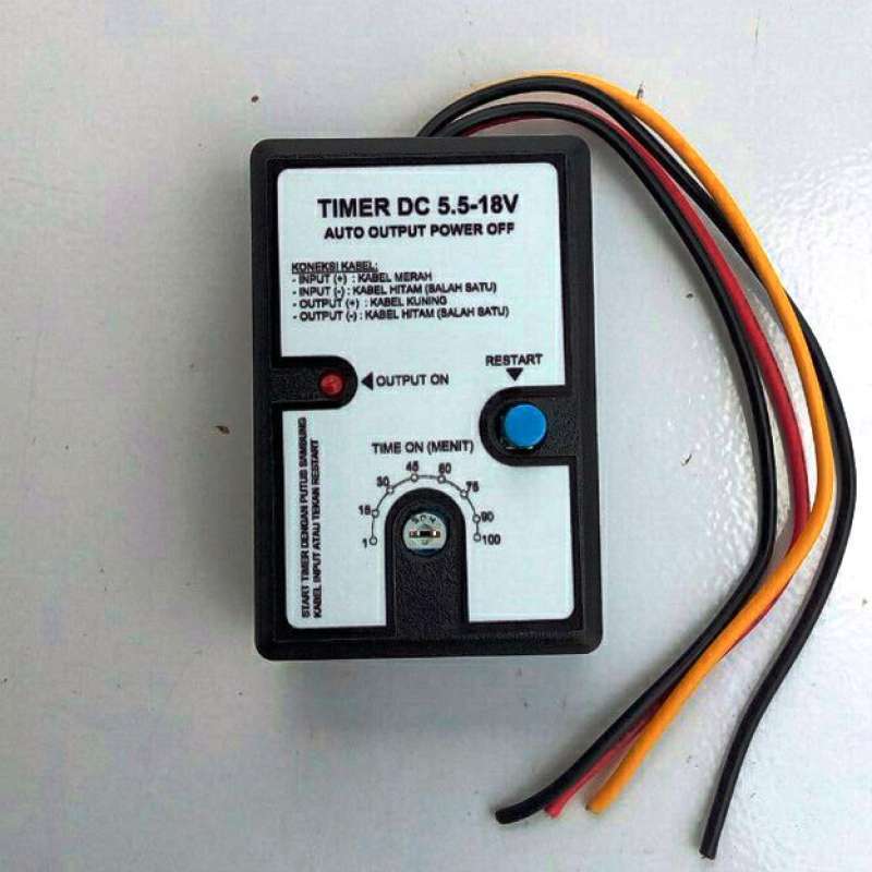 Jual Timer Switch Dc 12v (auto Power Off) Saklar On-off 6-18v Otomatis ...