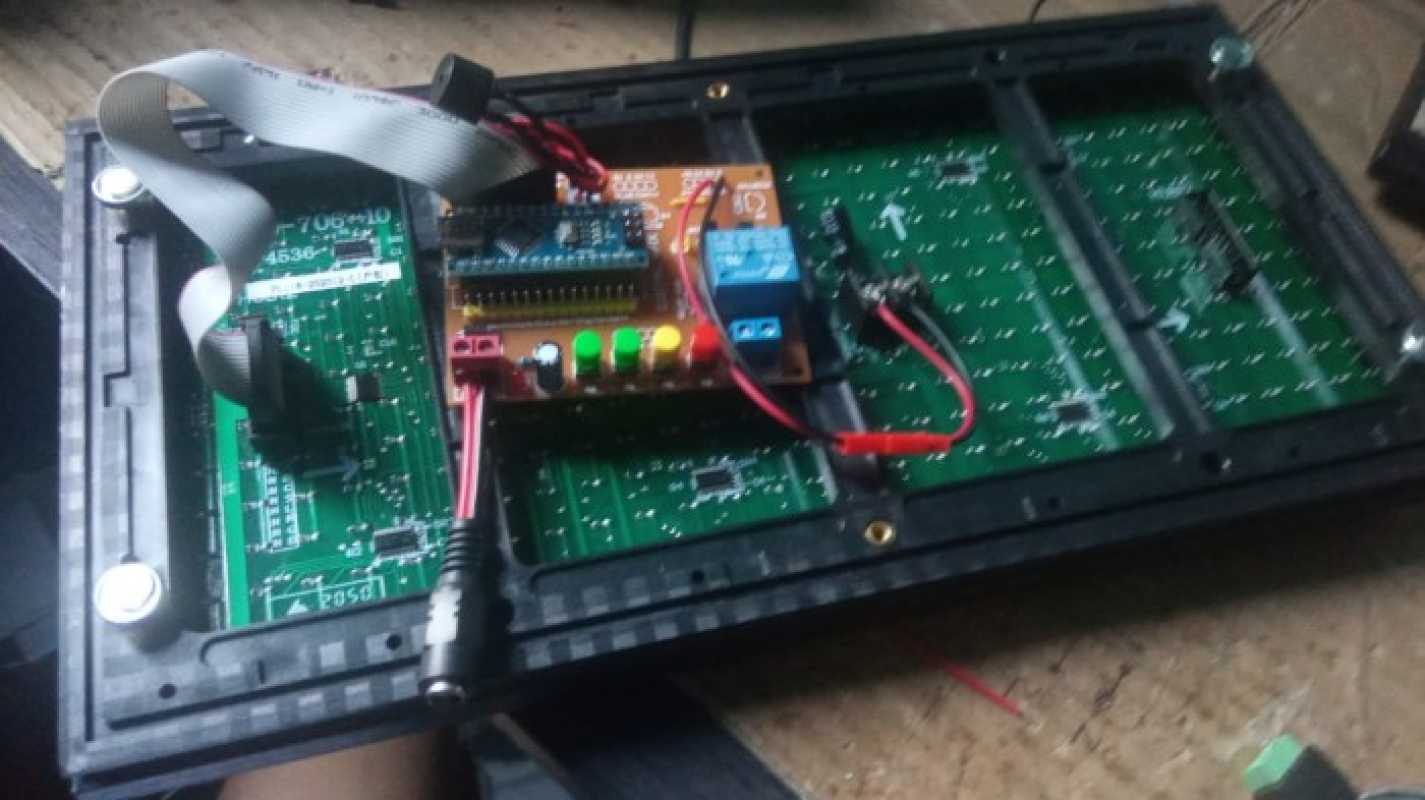 Jual Countdown Timer Waktu Mundur Masak Galatama Dll P10 Led Matrix ...