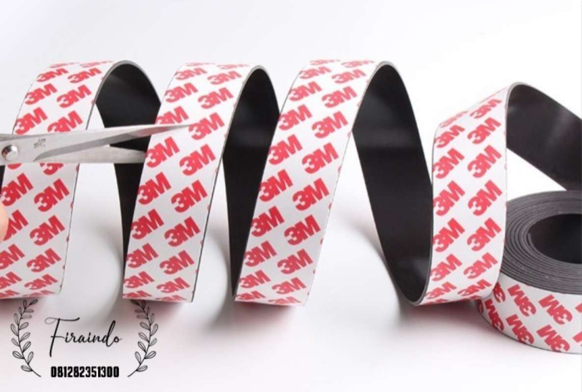 Jual Dijual Magnet Strip Lembaran Karet Hiasan Kulkas Double Tape 3m Di Seller Consume ...