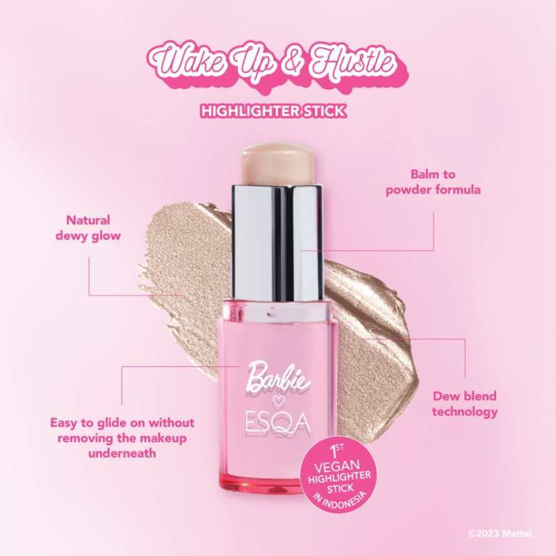 Jual Barbie™ X Esqa Wake Up & Hustle Highlighter Stick - Cotton Candy ...