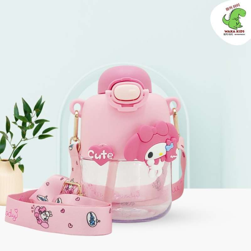 Jual Wakakids Botol Minum Anak Lucu Karakter Sanrio Dengan Tali Dan ...