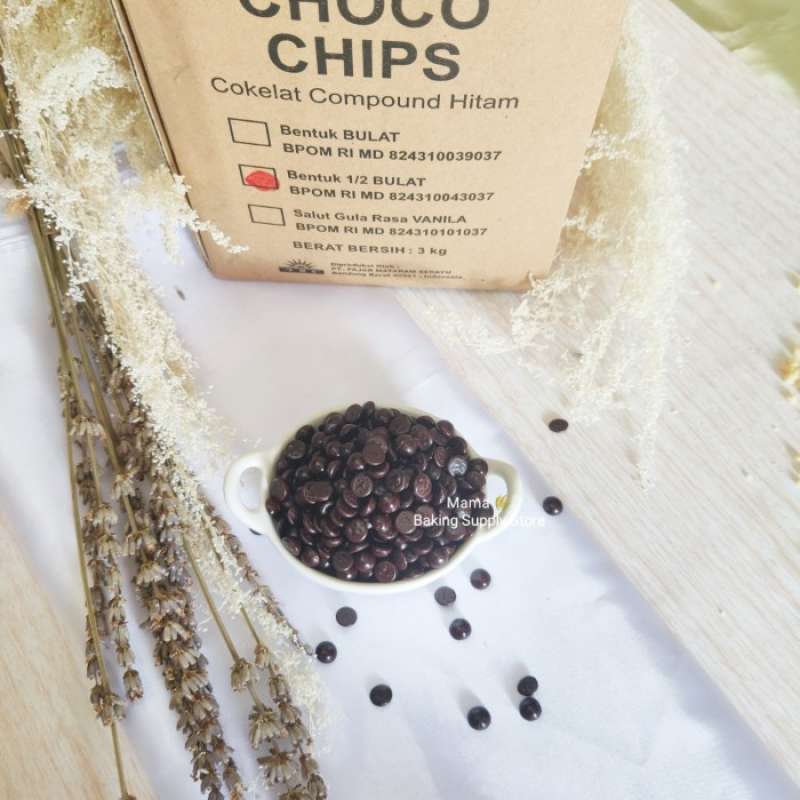 Jual Lagie Choco Chip Chips Chocolate Chip Chips Setengah Bulat 1 Kg ...