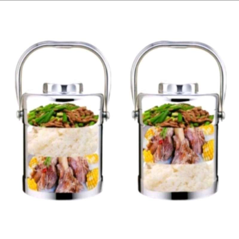 Jual Rantang Stainless 3 Lapis 2,2 Liter / Tempat Nasi Bakso Soto ...