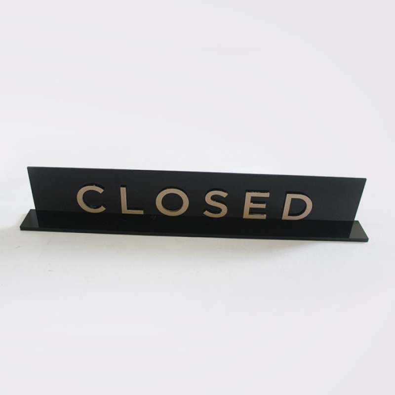 Promo Sale Sign Akrilik Meja Closed Sign Acrylic Standing Sign Acrylic ...