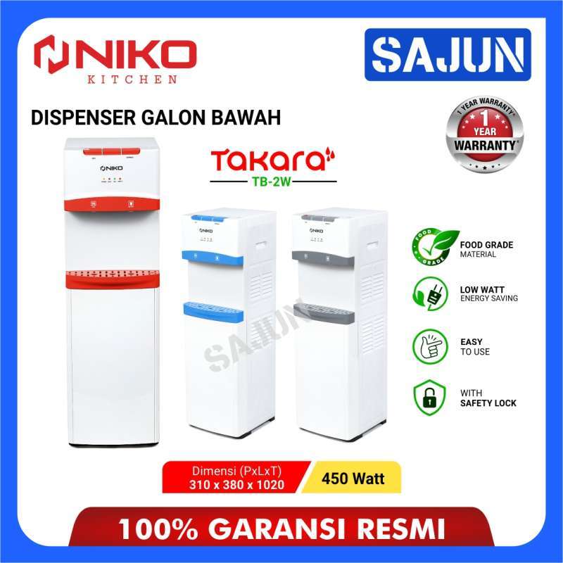 Promo Niko Takara Tb2w Dispenser Galon Bawah Tb-2w Water Dispenser ...