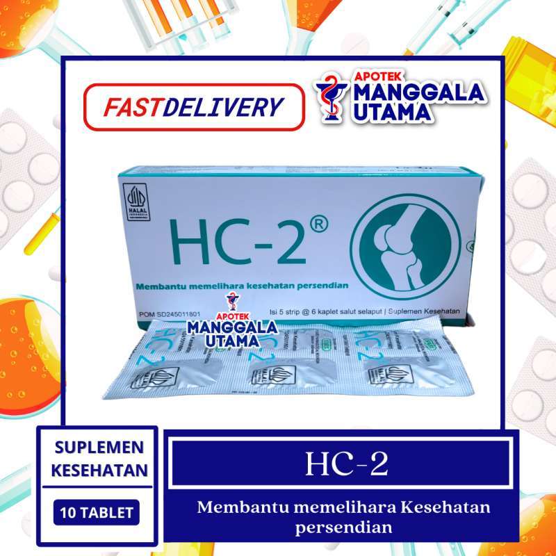 Jual Hc-2 Suplemen Kesehatan Sendi Per Box Isi 30 Kaplet Di Seller Apotek Manggala Utama ...