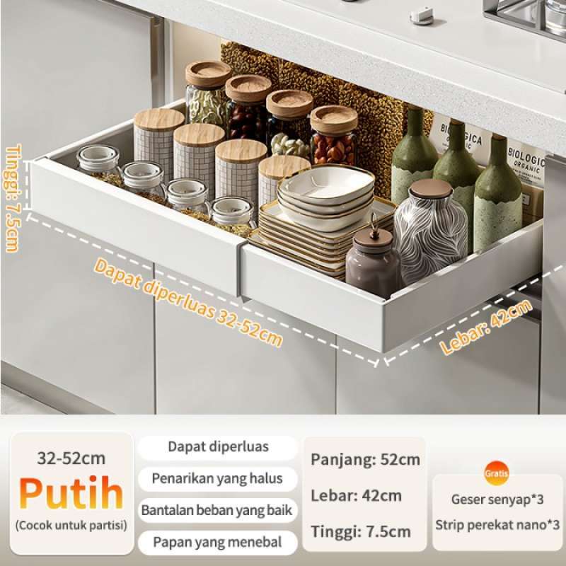 Jual Rak Piring Tarik Rak Laci Piring Rak Piring Untuk Kabinet Rak ...