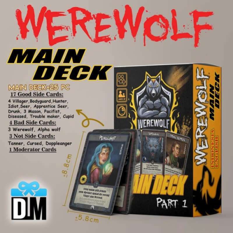 Promo Kartu Werewolf 2025 Bahasa Indonesia Lengkap Card Game Remake ...