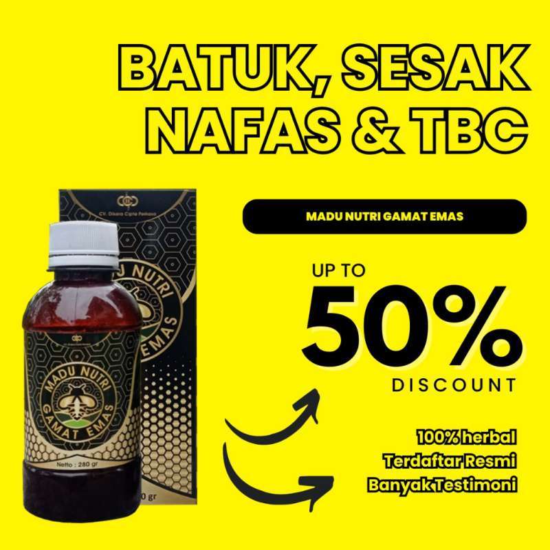 Jual ( Cod ) Nutri Gamat Madu Obat Asma Anak Herbal Madu Menyembuhkan Sesak Nafas Batuk Di ...