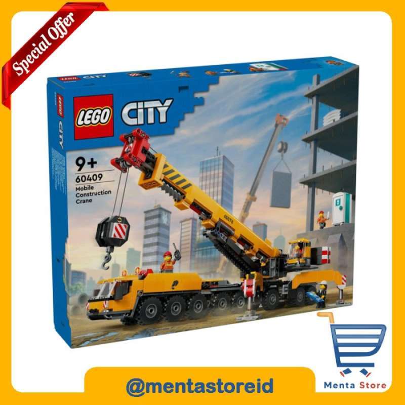 Promo Lego City 60409 Yellow Mobile Construction Crane Diskon 10% Di ...