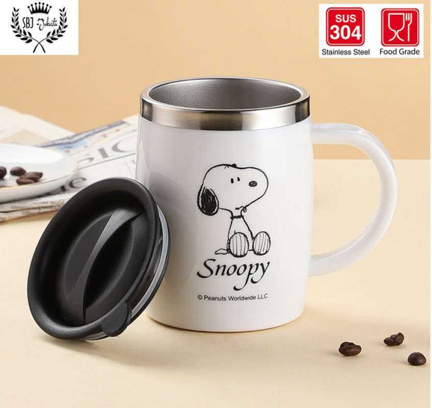 Jual Cangkir Mug Stainless 304 Sus Vacuum Insulated Mug Snoopy Original ...