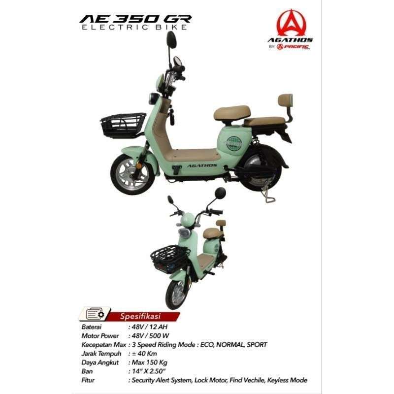 Jual Sepeda Listrik Agathos Ae 350 Gr Murah Original - Garansi Resmi - Pink Di Seller Maju ...