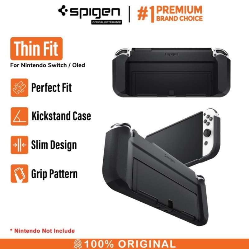 Jual Case Nintendo Switch Oled Spigen Thin Fit Slim Hardcase Grip ...