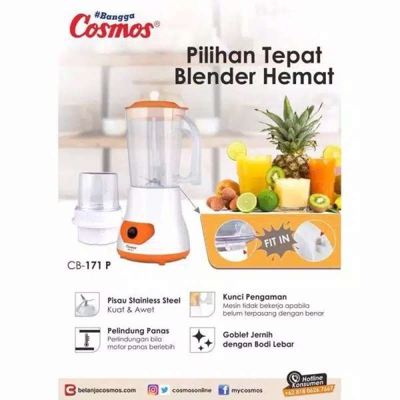 Promo Cosmos Cb-171 P Blender Plastik 1 Liter Diskon 23% Di Seller ...