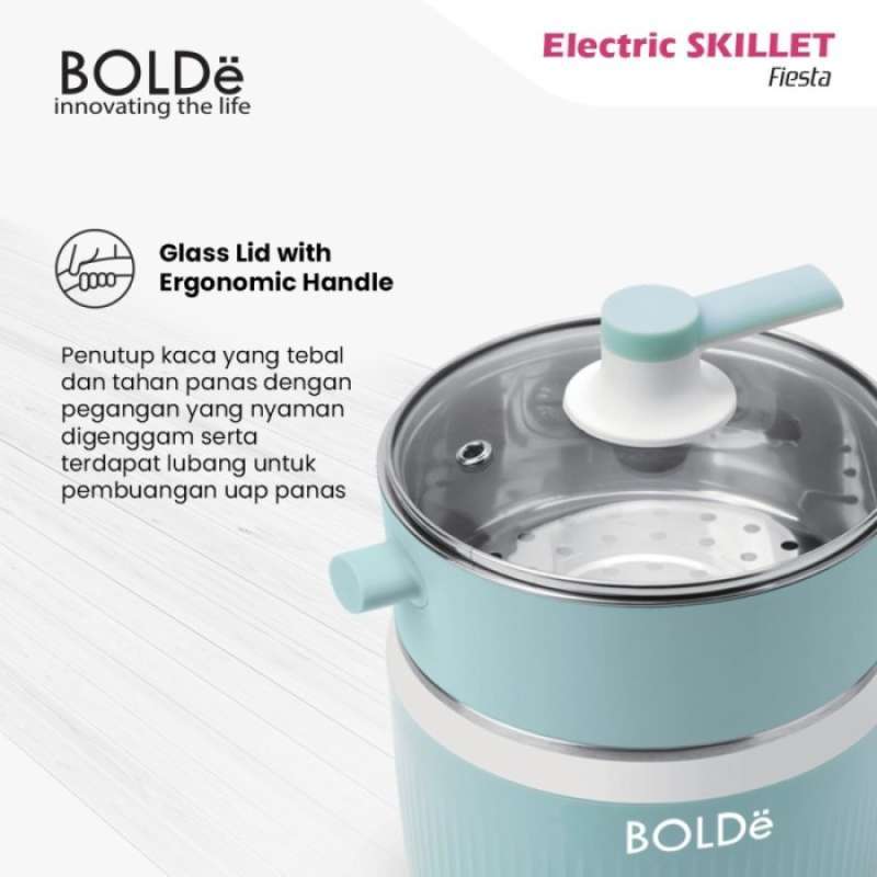 Promo Bolde Electric Skillet Fiesta Panci Masak Steamer Serbaguna 1,2 L ...