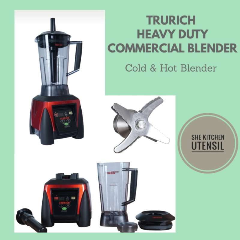Promo Blender Heavy Duty Trurich Commercial Blender Hot Cold Blender ...