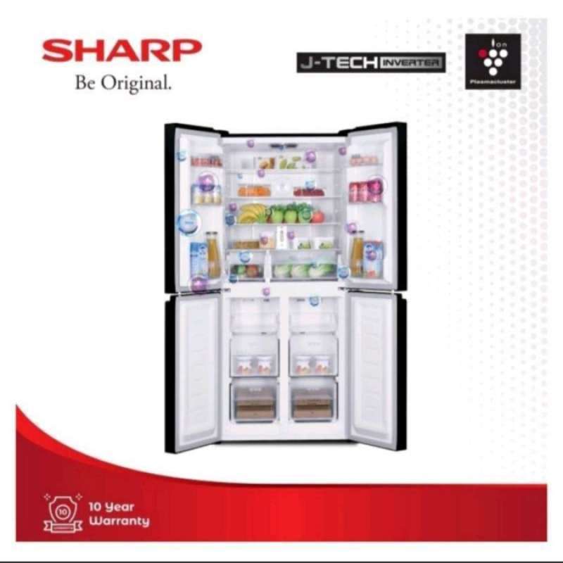 Promo Kulkas Sharp Sj-if51pg-bk Lemari Es 4 Pintu Side By Side Sj If 51 ...