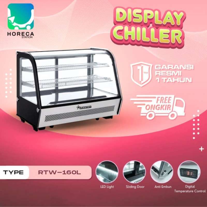 Promo Wirastar Cake Showcase Tabletop Display Cooler Rtw-160l / Rtw 160l / Rtw160l Diskon 23% Di ...