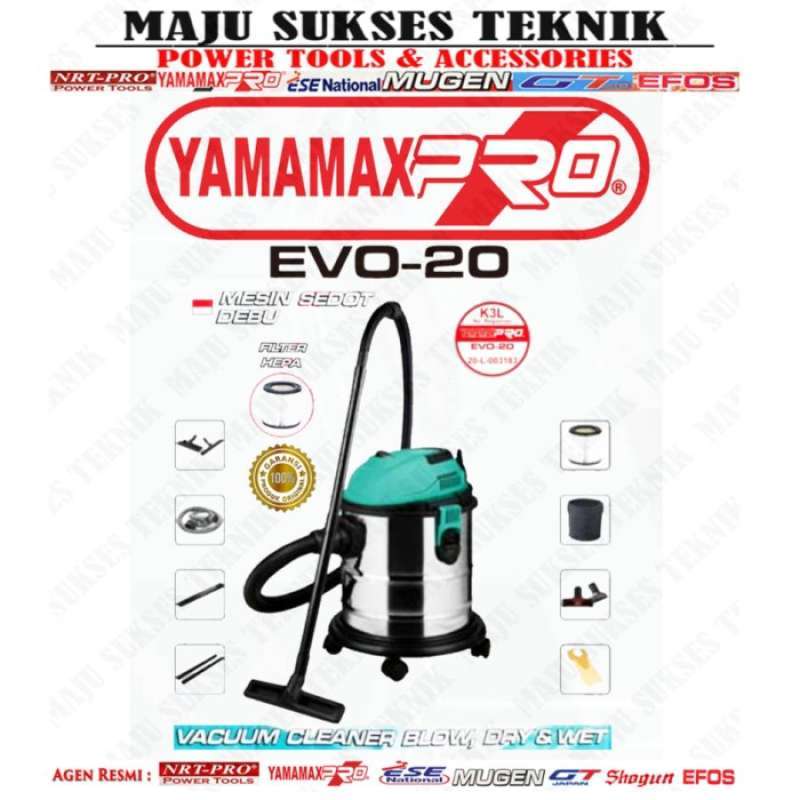 Promo Yamamax Pro Evo Vacuum Cleanermesin Penyedot Pembersih Debu Kotoran Diskon Di