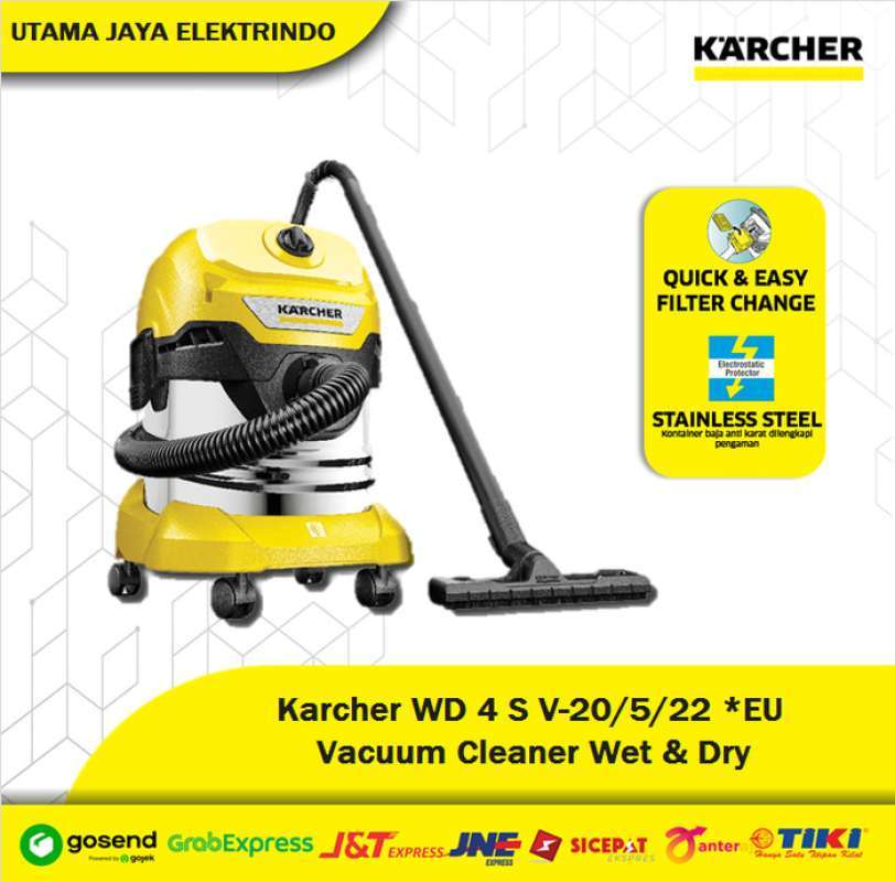 Promo Karcher Wd 4 S V-20/5/22 *eu Vacuum Cleaner Wet & Dry Diskon 23% Di Seller Yoshizaki Store ...