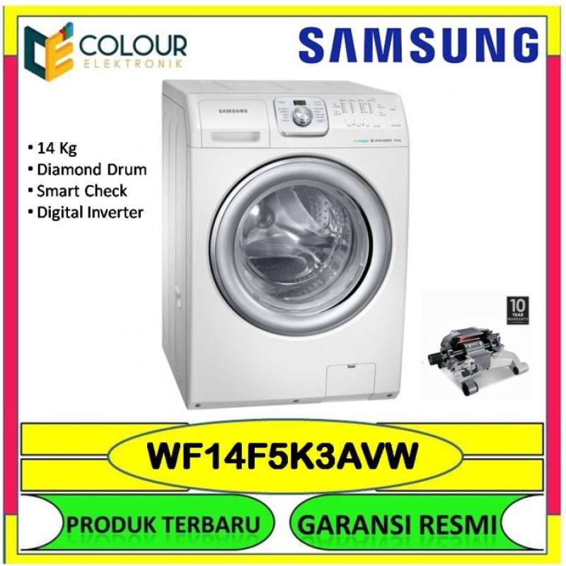 Promo Samsung Wf14f5k3avw Mesin Cuci Front Loading 14 Kg | Wf14 ...
