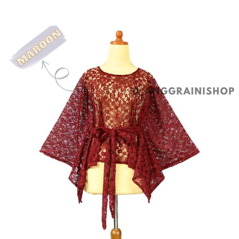 Jual Outer Brokat Tali, Atasan Brokat, Kebaya Brokat Halus Dan Lembut ...