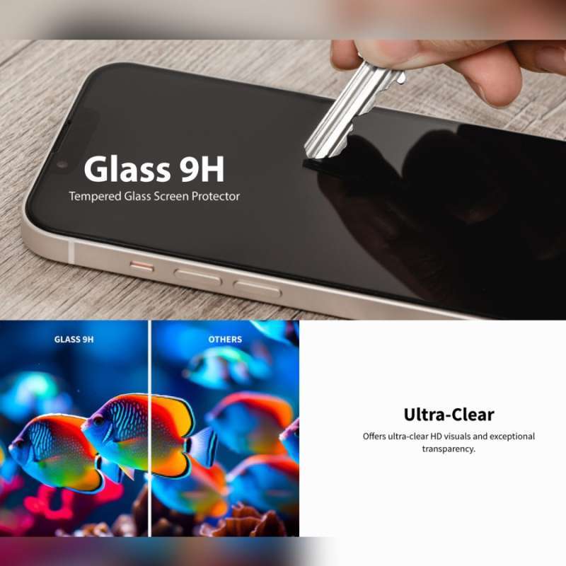 Promo Tempered Glass iPhone 15 Pro Max Plus Switcheasy Full Cover Clear ...