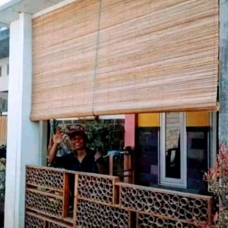 Promo Promo- Tiray Krey Bambu Sawit Ukuran 2x1,5mtr Plus Kerekan Diskon ...