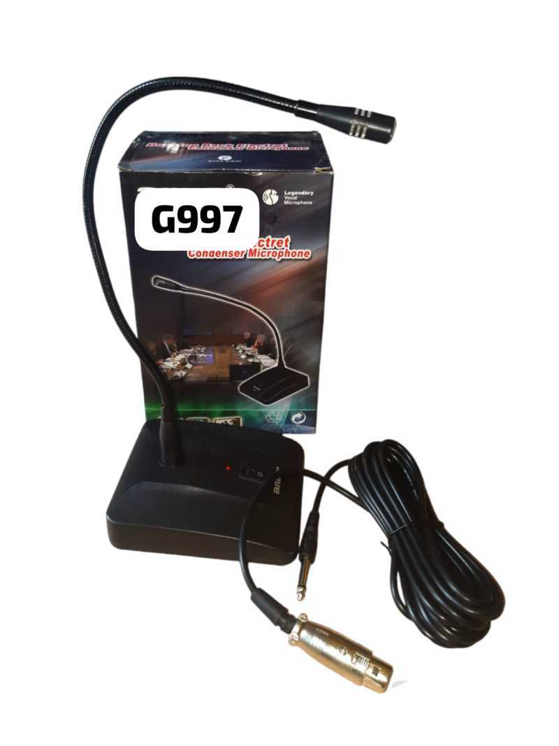 Jual G997 Mic Meja Aiwa Microphone Podium Mikrofon Meja Condensor Mix ...