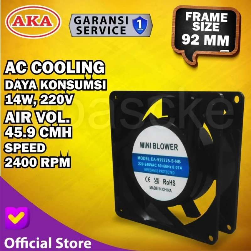 Promo Cooling Fan Exhaust Fan Pendingin Kipas Panel Aka 220v Ac 9cm 9 ...