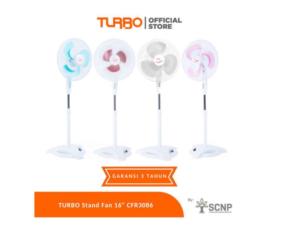 Promo [ Turbo] Turbo Kipas Angin Stand Fan 16 Inch Cfr3086 - Putih ...