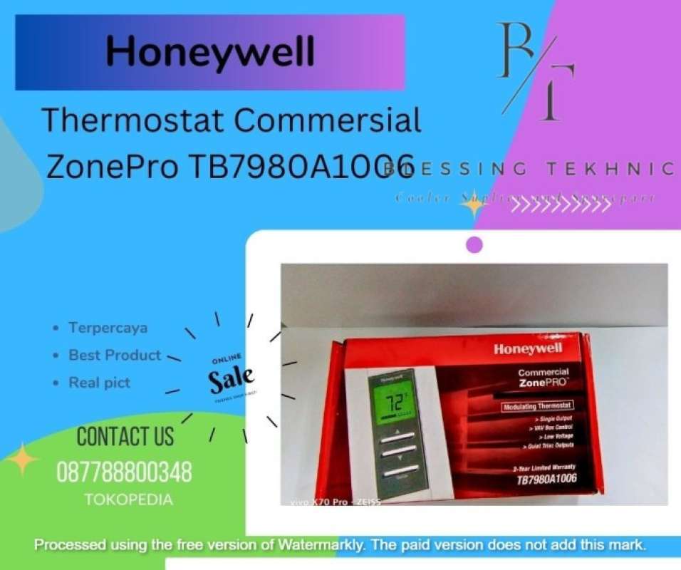Promo Thermostat Commersial Zonepro Tb7980a1006 Honeywell / Modulating Diskon 23% Di Seller ...