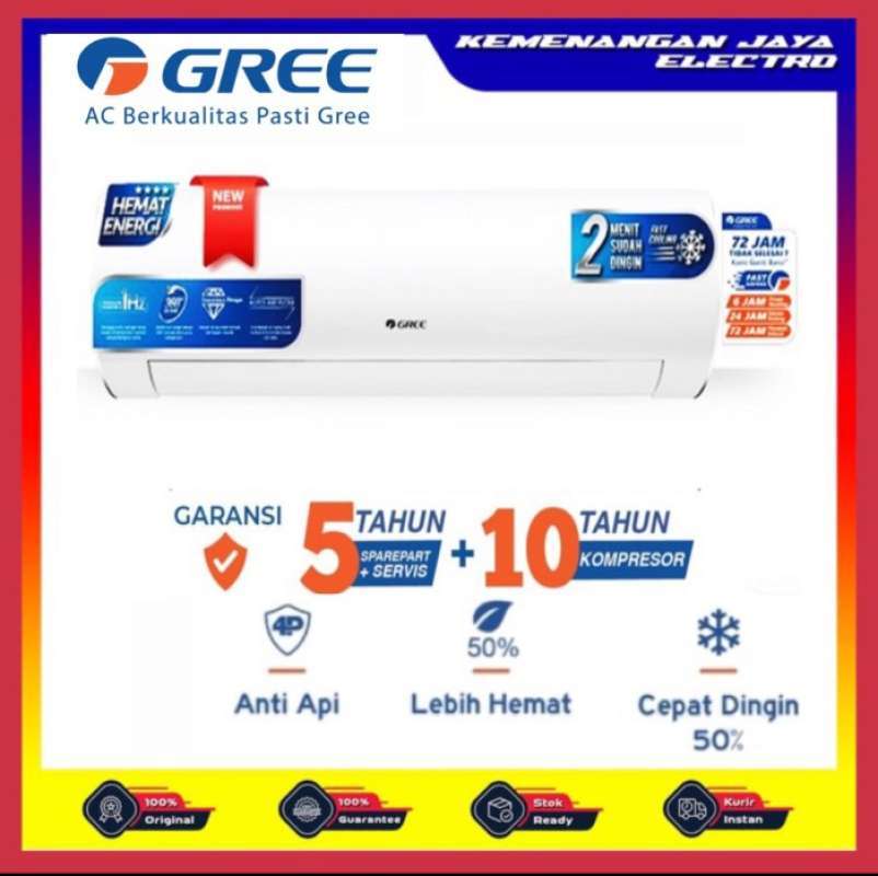 Promo Gree Ac Split Inverter Gwc-05f1 G+ F1 Series 1 Unit Only 1/2pk ...