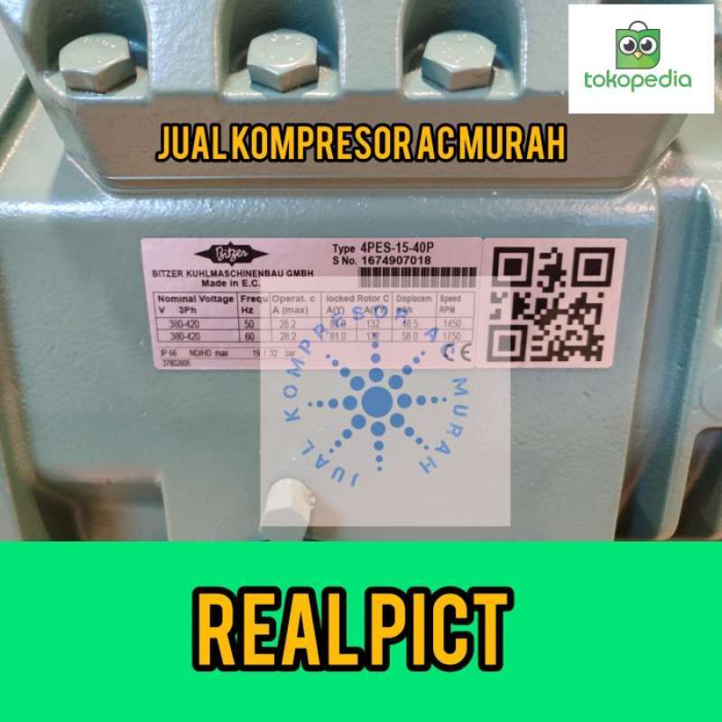 Promo Compressor Bitzer 4pes-15-40p / Kompresor Bitzer 4pes-15-40p Diskon 23% Di Seller Aramaki ...