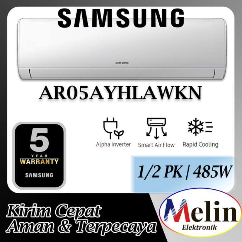 Promo Ac Samsung 1/2 Pk Ar05ayhlawkn Alpha Inverter 0.5 Pk (unit Only) Diskon 23% Di Seller ...