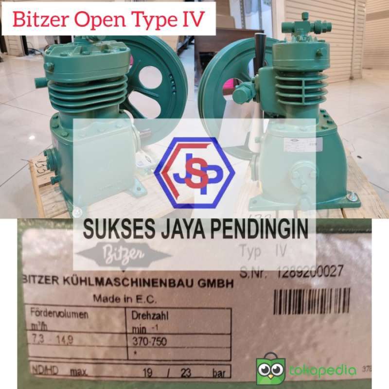Promo Compressor Bitzer Open Type Iv R22 / Bitzer Open Type 4 Diskon 23 ...